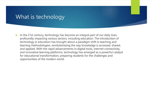 the role of technology in education | PPTX | Education