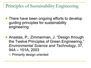 Challenges in Sustainability Engineering–Design for Whom, How and Why ...