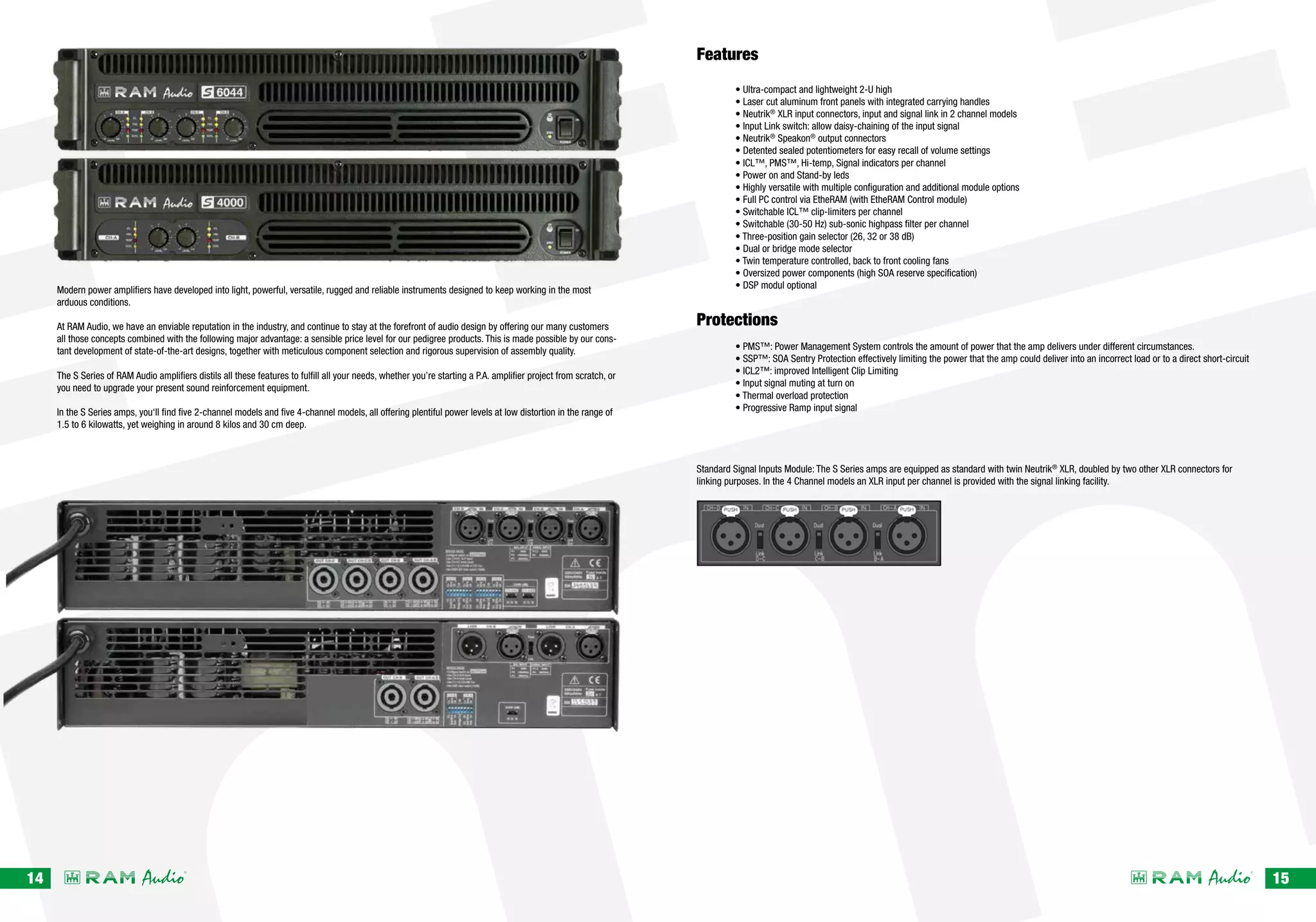 RAM Audio Catalogue - Premium Audio Power Amplifiers | PDF