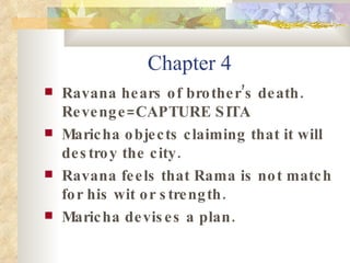 Ramayana Chapter Notes | PPT
