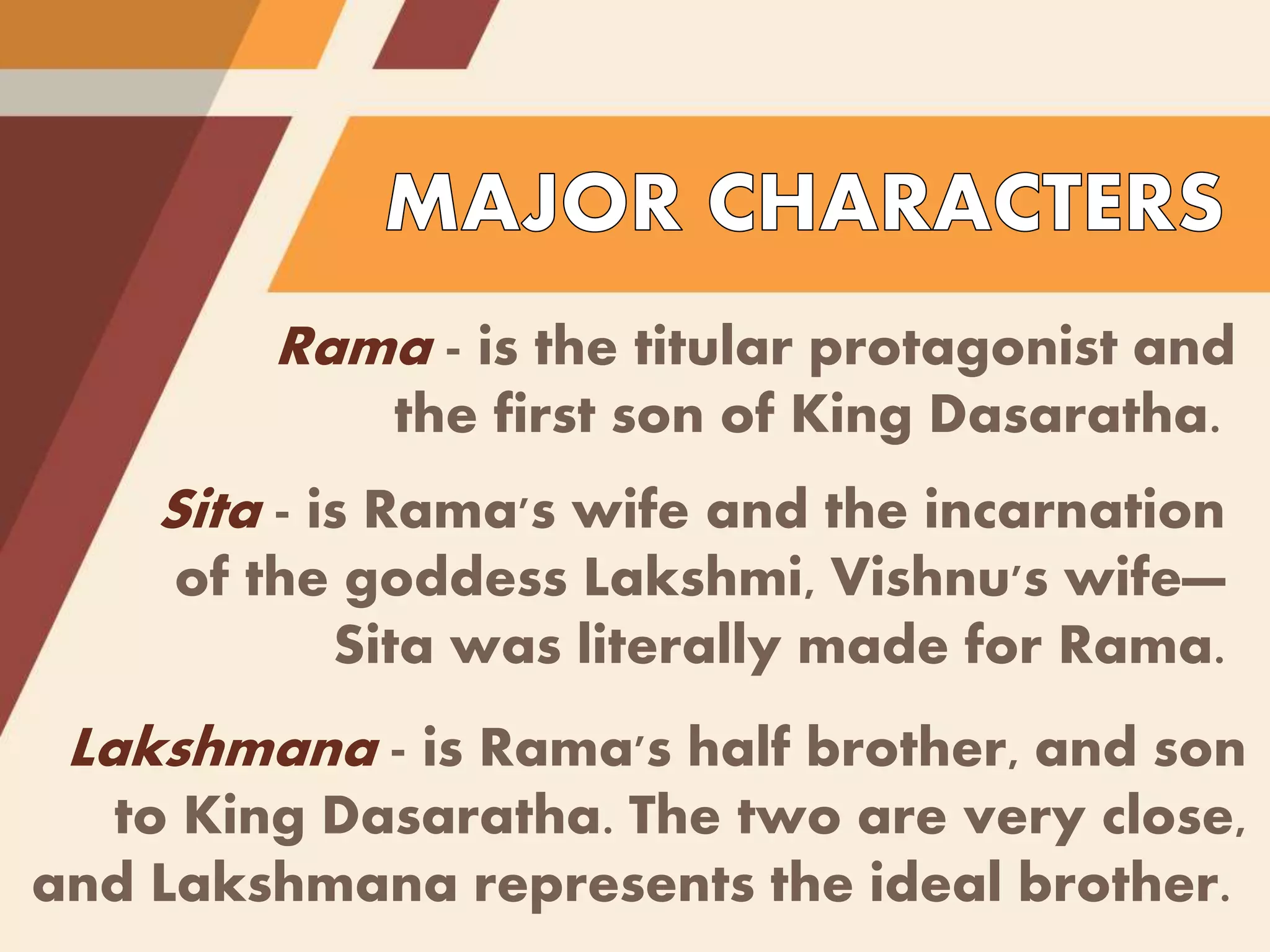 Ramayana elements and plot | PPTX