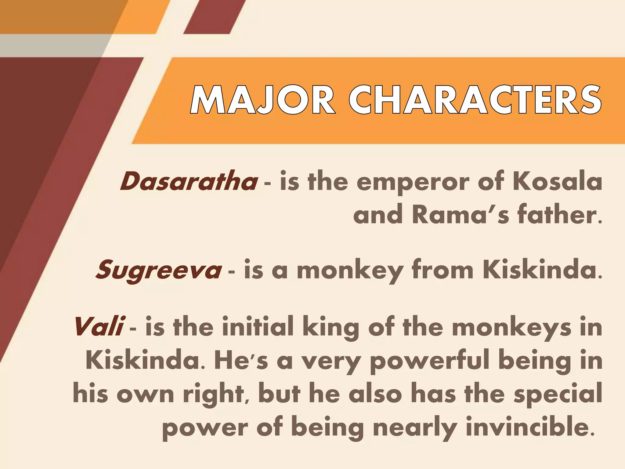 Ramayana elements and plot | PPTX