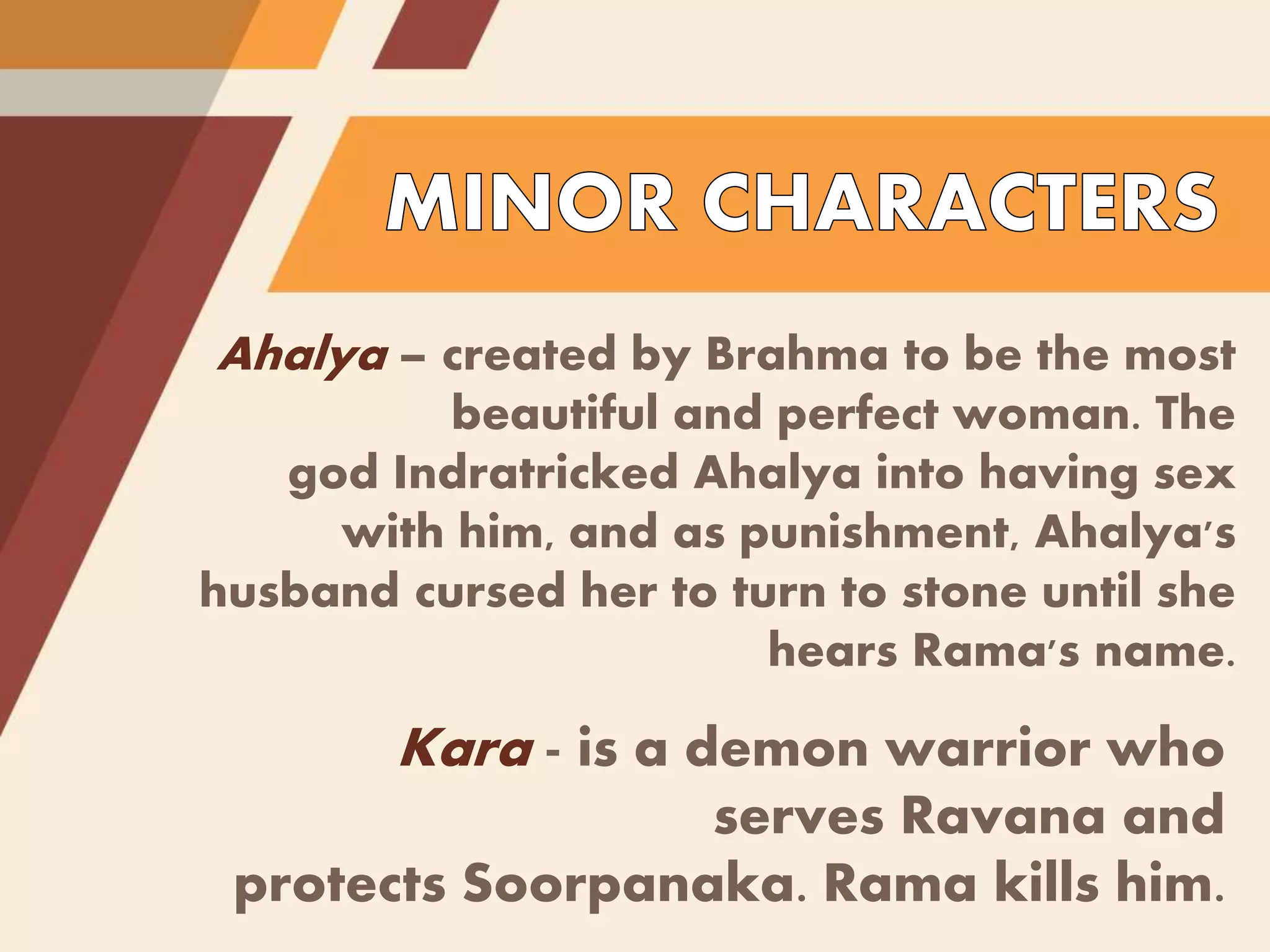 Ramayana elements and plot | PPTX