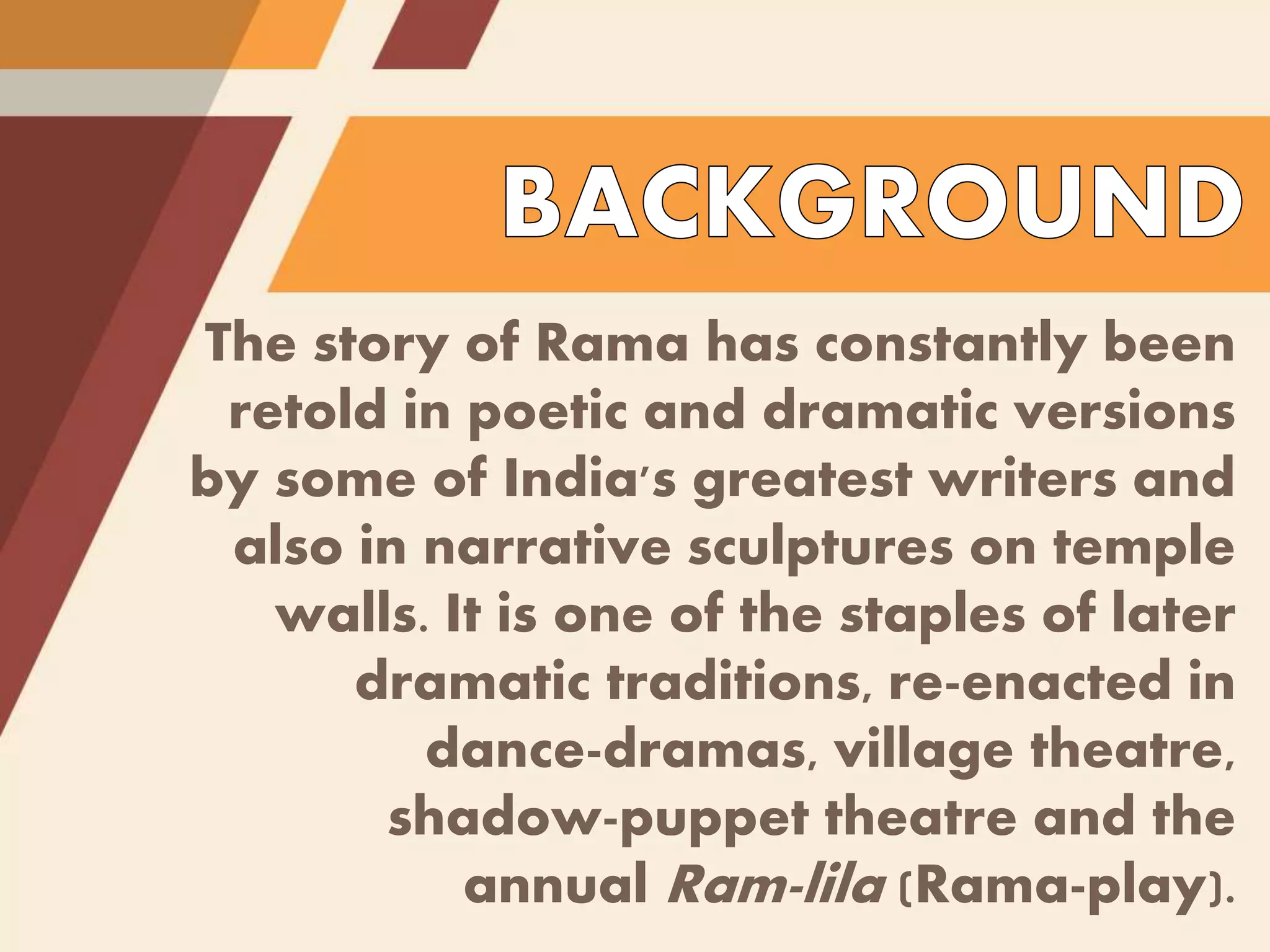 Ramayana elements and plot | PPTX