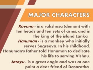 Ramayana elements and plot | PPTX