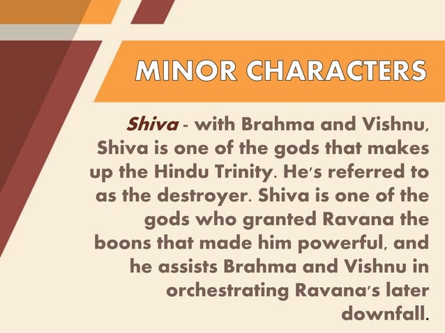 Ramayana elements and plot | PPTX | Hinduism | Religion & Spirituality