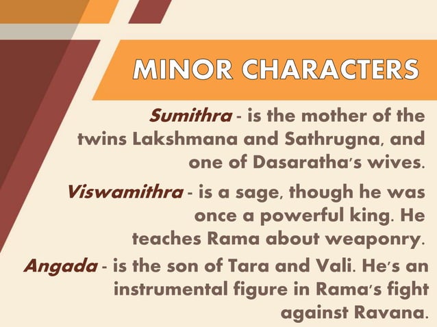 Ramayana elements and plot | PPTX | Hinduism | Religion & Spirituality