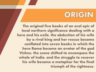 Ramayana elements and plot | PPTX