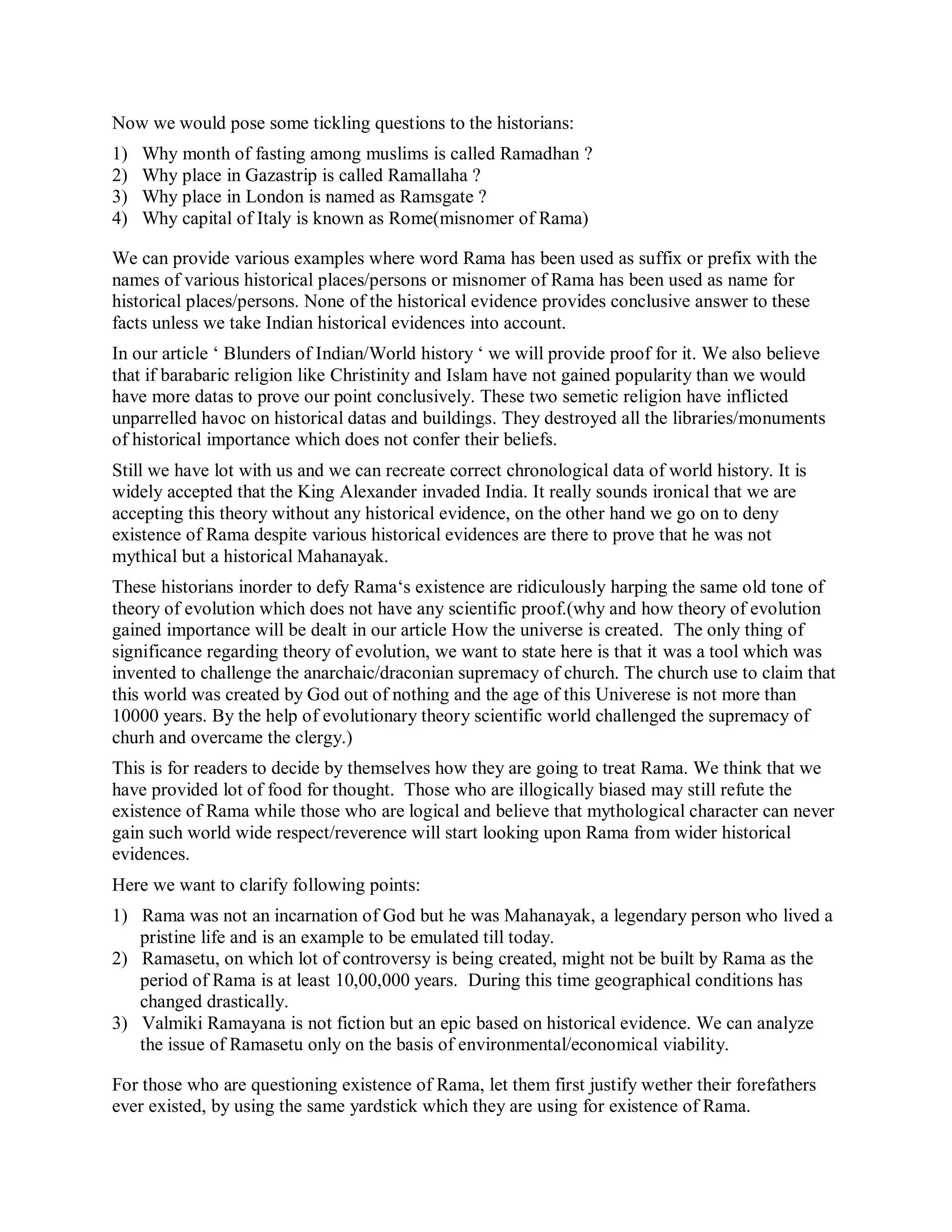 Ramayana myth or truth | PDF | Hinduism | Religion & Spirituality