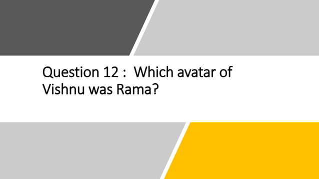 Ramayana Quiz (1).pptx | Hinduism | Religion & Spirituality