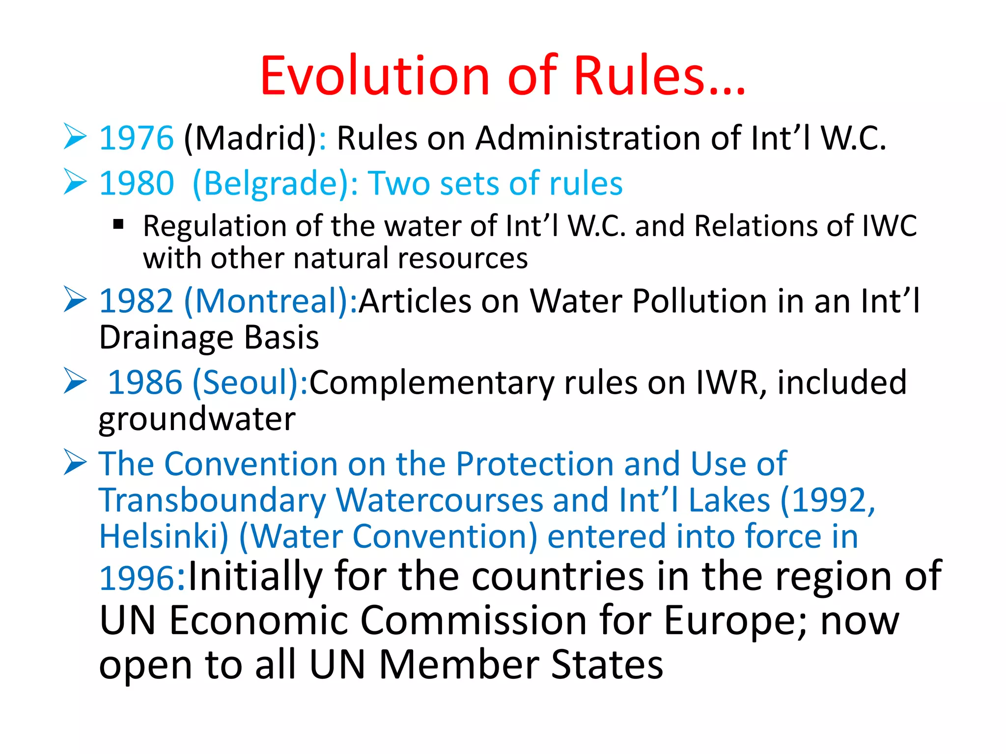 SWaRMA_IRBM_Module5_#2, Key principles of international water law, Ram ...