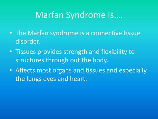 Marfan Syndrome | PPT