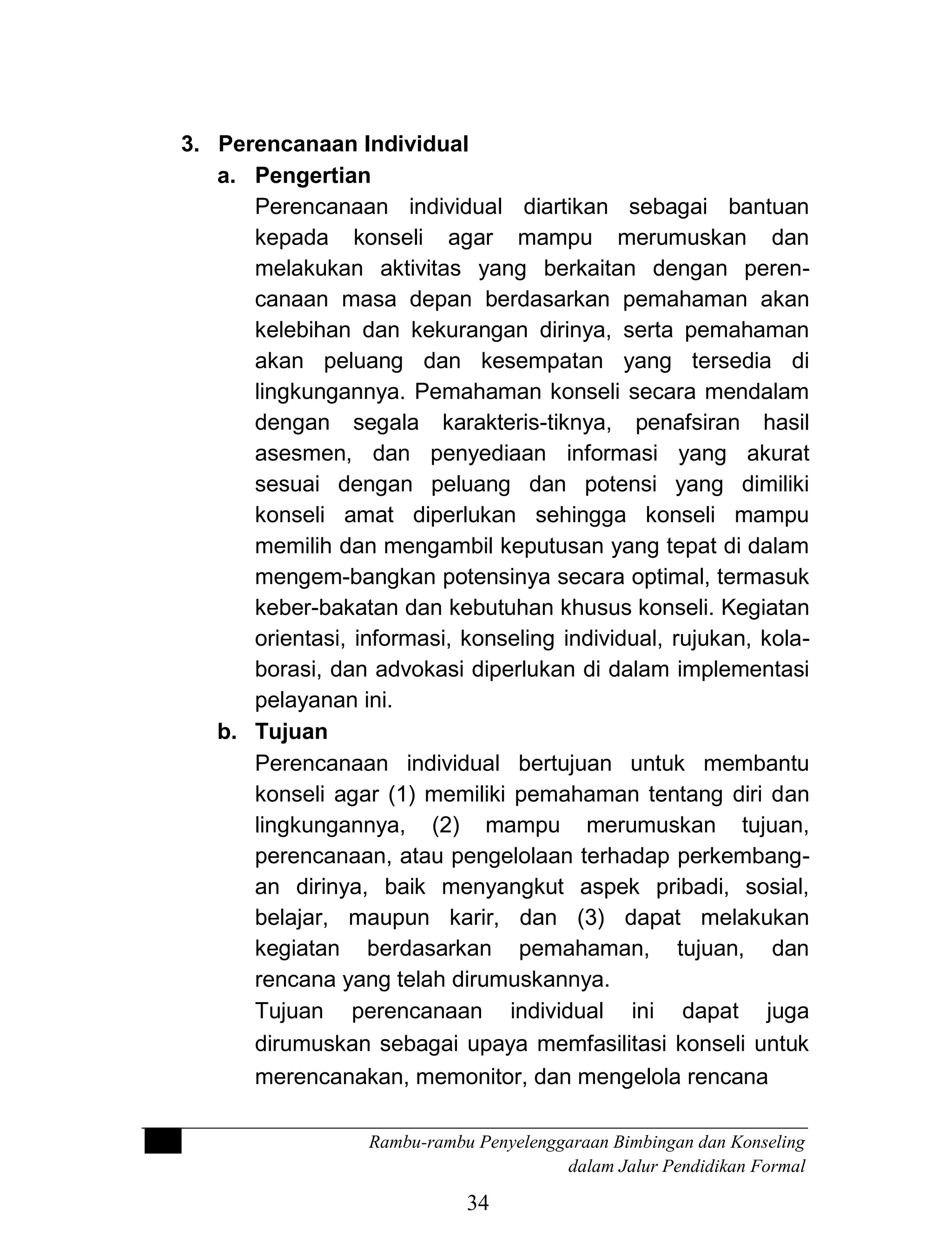 Rambu-rambu penyelenggaraan BK dalam jalur formal (ABKIN) | PDF