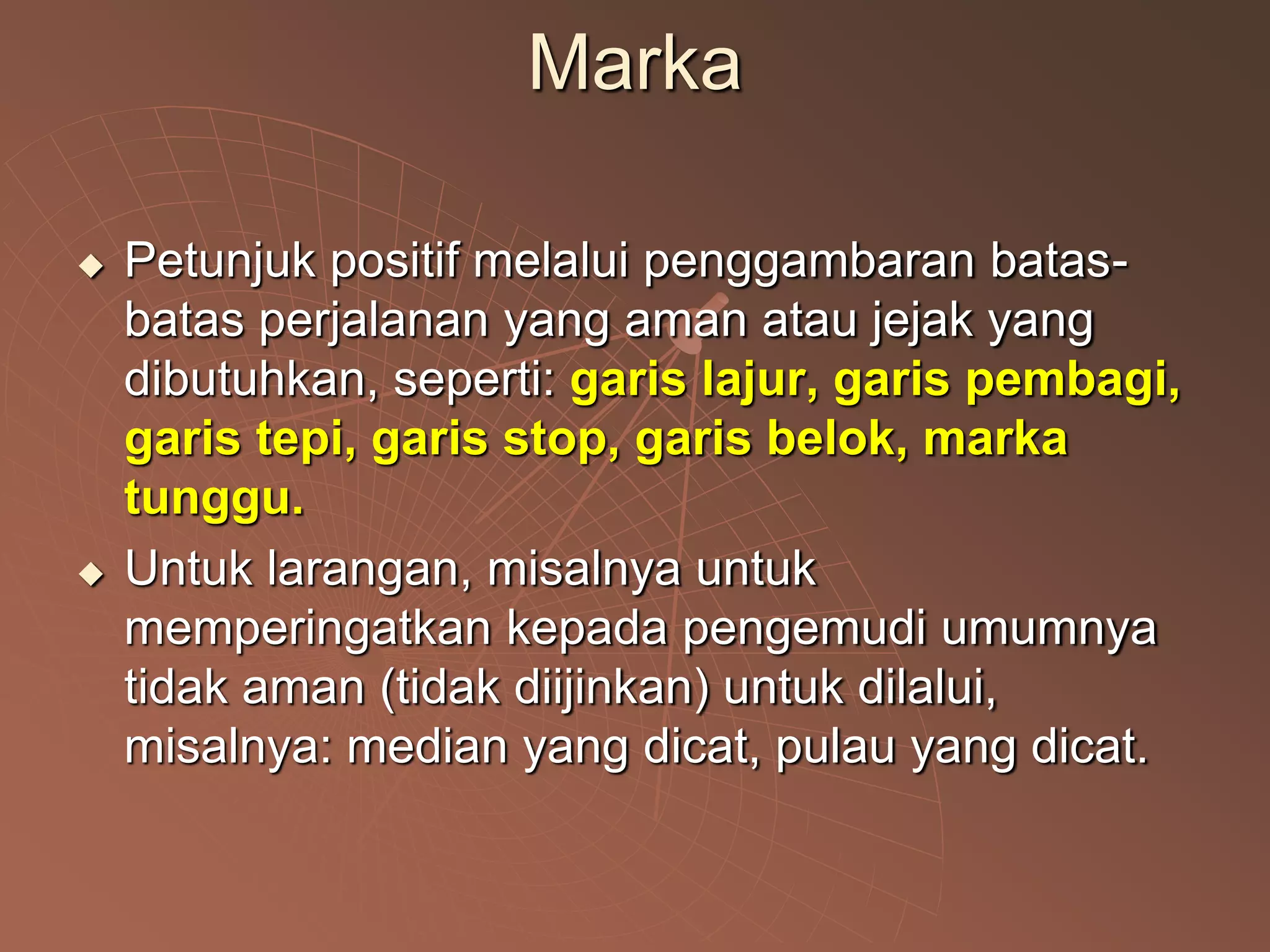 Rambu marka-delineasi-smg-19apr12 | PDF