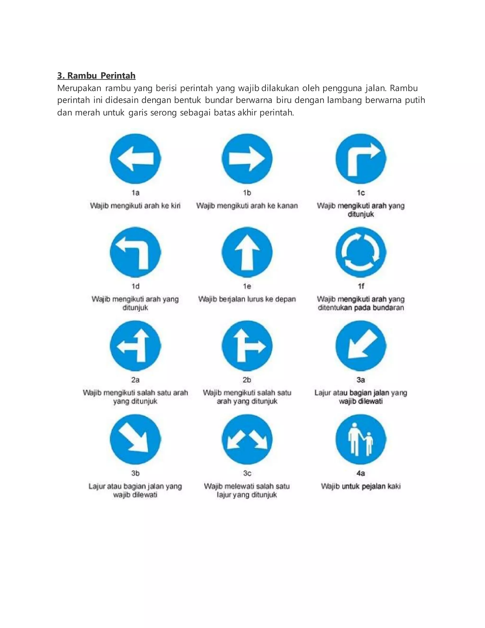 Rambu rambu lalu lintas | DOCX