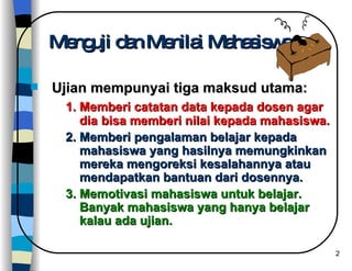 Rambu rambu pembuatan alat ukur kemajuan belajar 2 | PPT