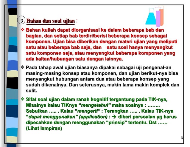 Rambu rambu pembuatan alat ukur kemajuan belajar 2 | PPT