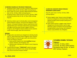 Rambu-Rambu Yayasan Edit.pptx sesuai undang-undang | PPT