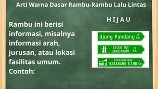 Rambu Lalu Lintas Materi Bahasa indonesia | PPTX