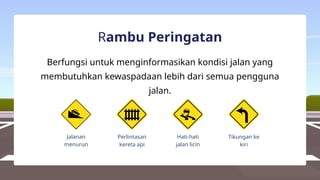 Rambu Lalu Lintas Presentasi SD Kelas 3 Tema 8 Kartun Ilustratif.pptx