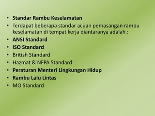 Rambu rambu k3 | PPTX