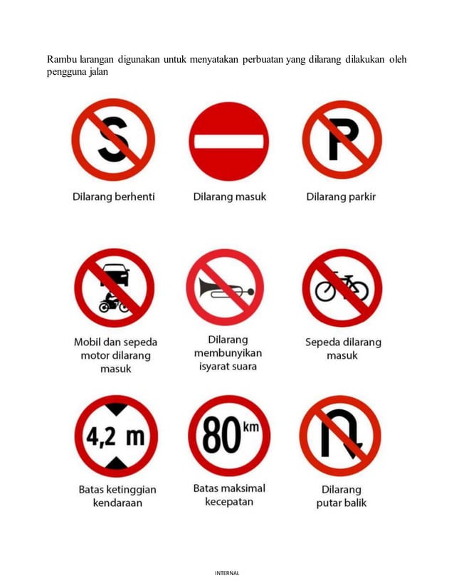 Rambu rambu lalu lintas | DOCX