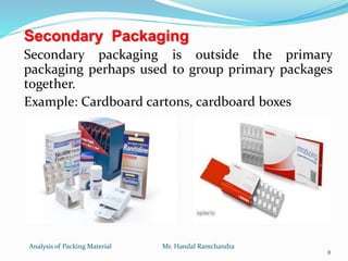 Ramchandra ipqc of packaging material | PPTX