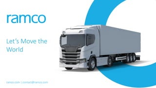 Ramco Logistics Platform Overview Presentation | PPTX