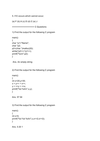 Ramco Sample Paper 2003 | DOC