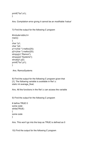 Ramco Sample Paper 2003 | DOC