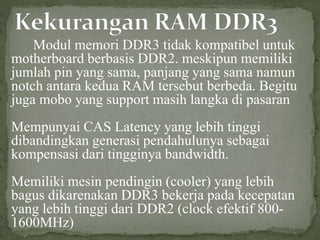 RAM DDR3 | PPT