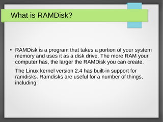 RamDisk | PPT