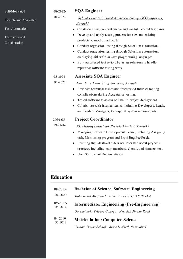 Rameez Arif SQA Engineer Resume for -1.pdf