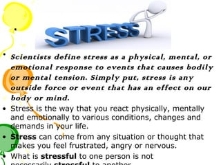 Anxiety and stress management | PPT