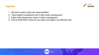 РАМЕЛЛА БАСЕНКО «9-box skills assessment technique and it’s role in QA team composition» Kyiv ...