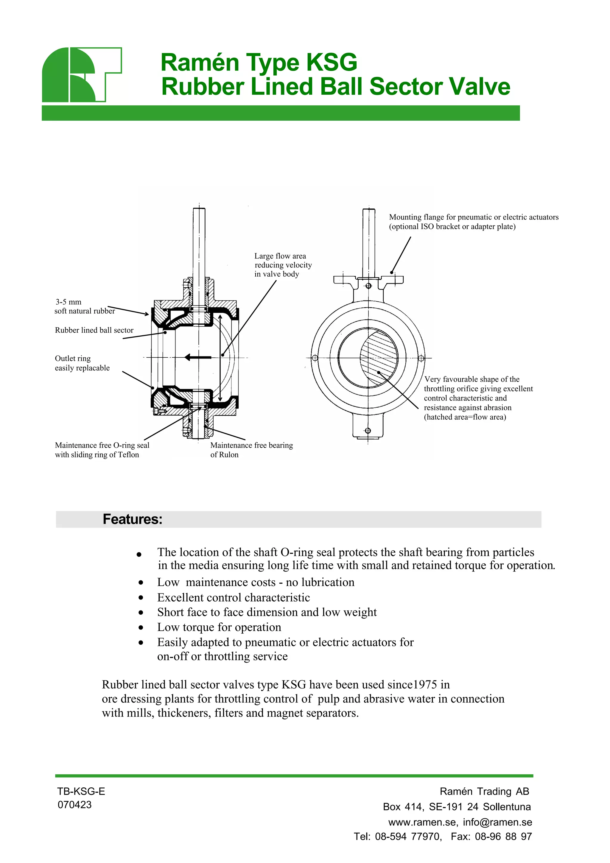 RAMEN Ball Sector Valve | PDF