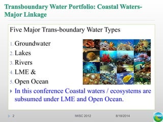 Ramesh Ramachandran, Land-Ocean Interactions in the Coastal Zone (LOICZ ...