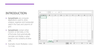 Spreadsheet | PPT