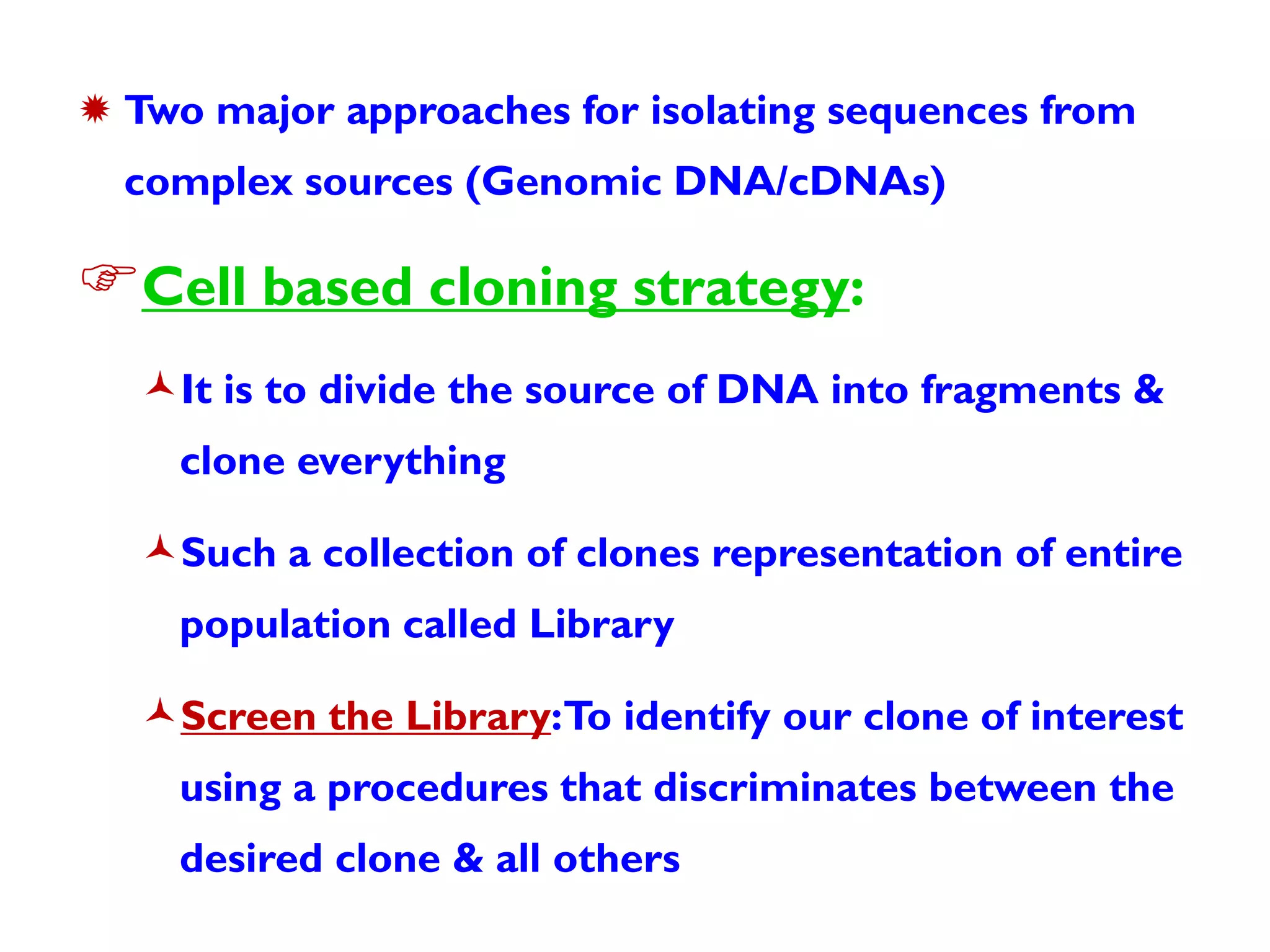 Complementary DNA (cDNA) Libraries | PDF
