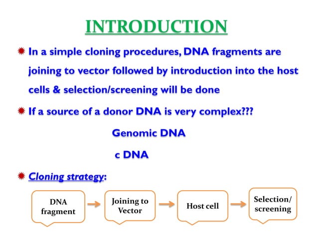 Complementary DNA (cDNA) Libraries | PDF