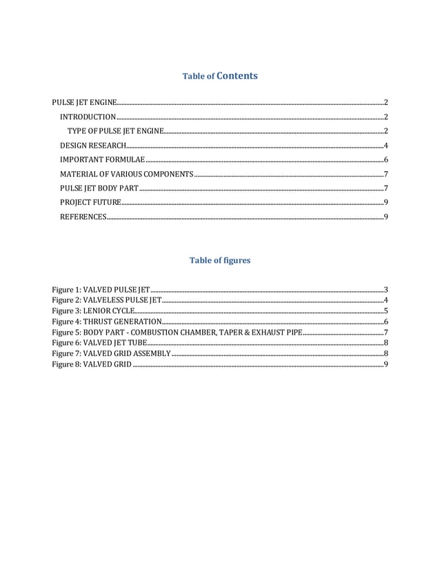 PULSE JET ENGINE | DOCX | Chemistry | Science
