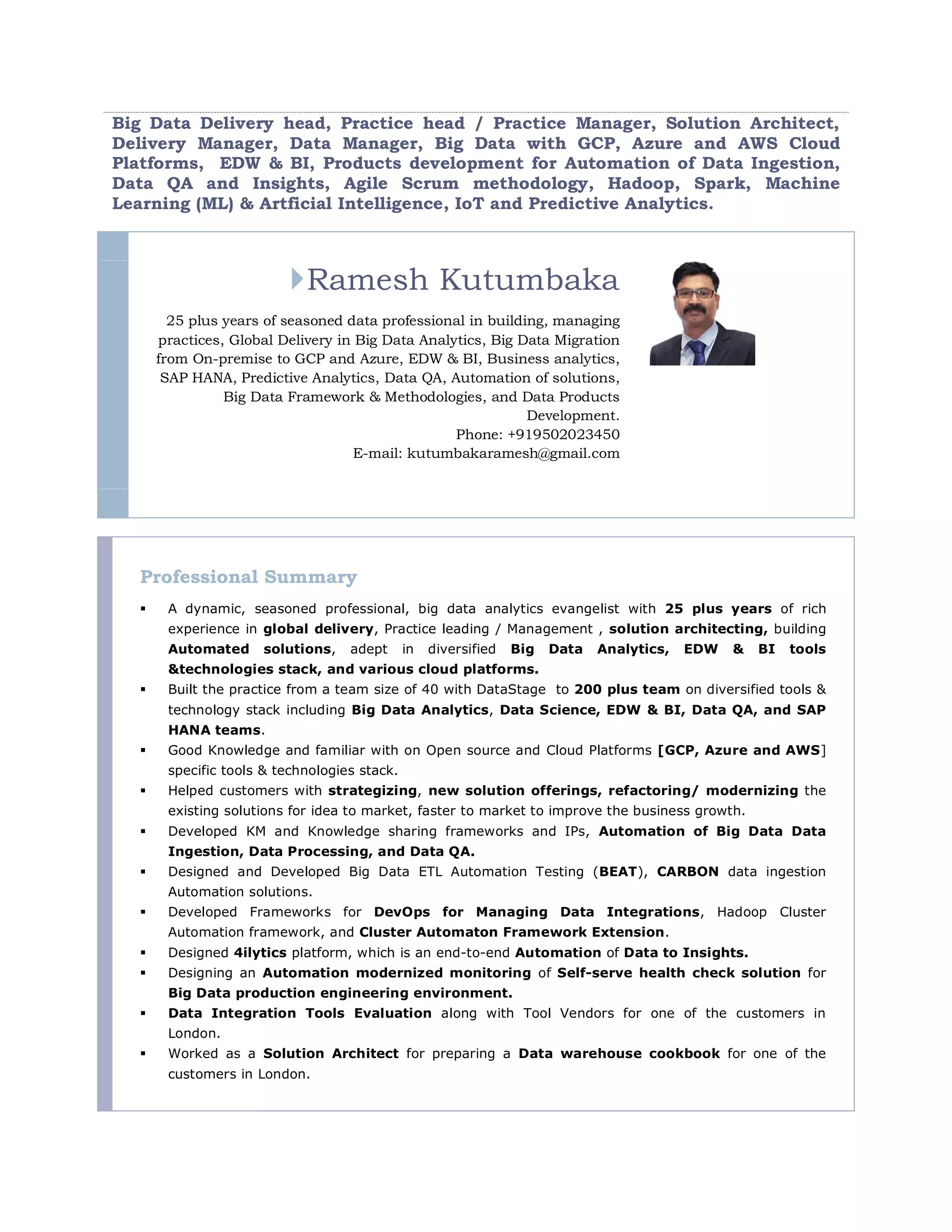 Ramesh kutumbaka resume | PDF