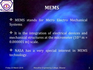 MEMS and Solar Sail for Space Application | PPT