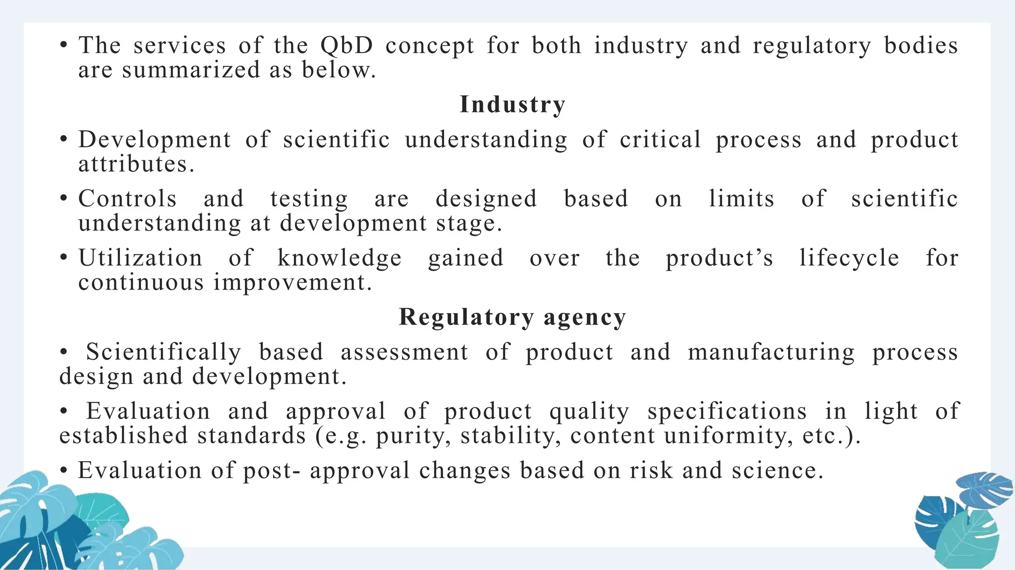Quality-by-Design In Pharmaceutical Development | PPTX