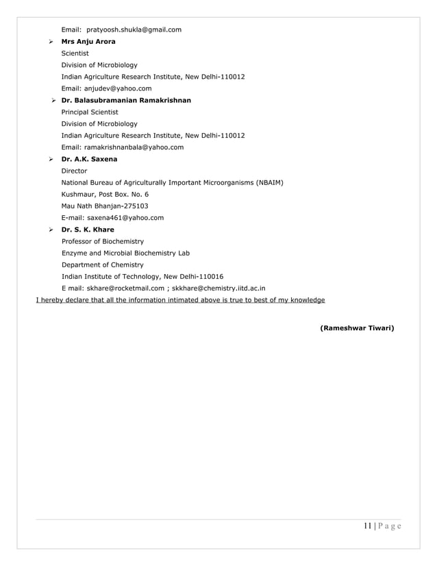 Rameshwar tiwari cv (2) (1) | PDF | Free Download