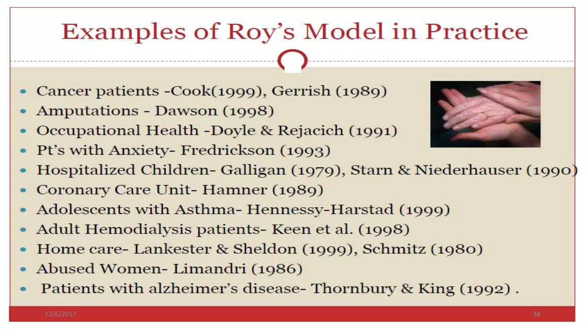 Sister Callista ROY adaptation model | PPTX