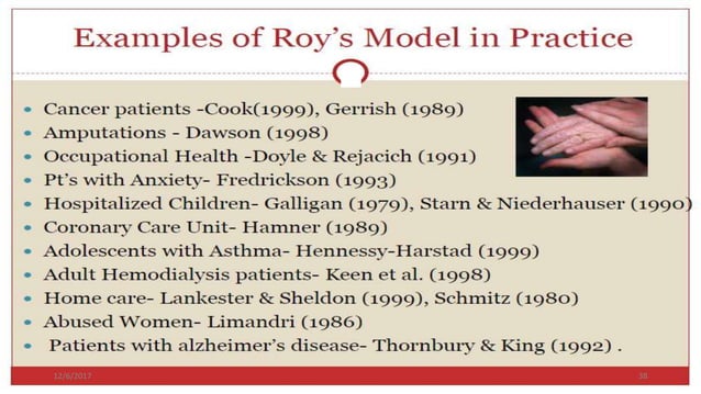 Sister Callista ROY adaptation model | PPTX