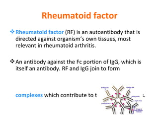Rheumatoid Factor and Its Diagnositc Significance | PPT
