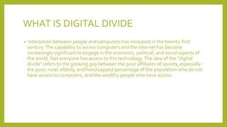 Ramifications of digital divide powerpoint(black diamondz) | PPT | Free ...
