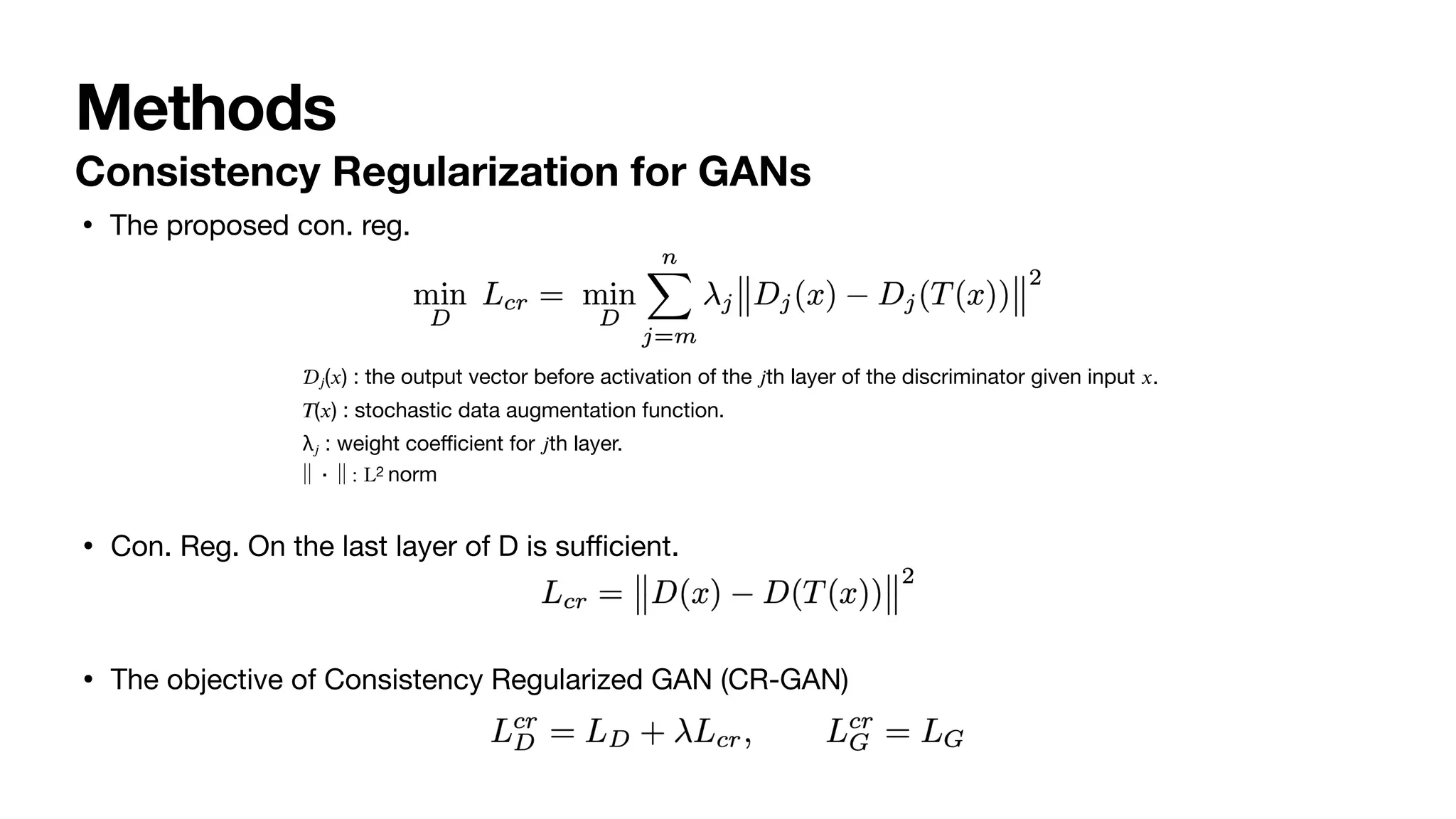 Consistency Regularization For Generative Adversarial Networksreview Ppt
